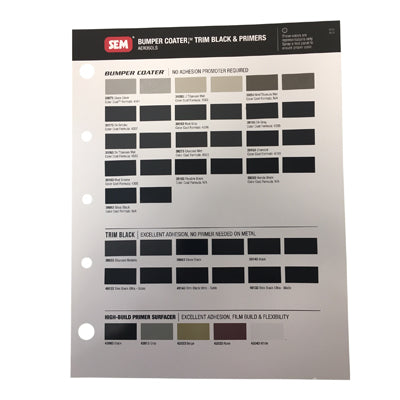 SEM Color Chart – Vinyl Pro